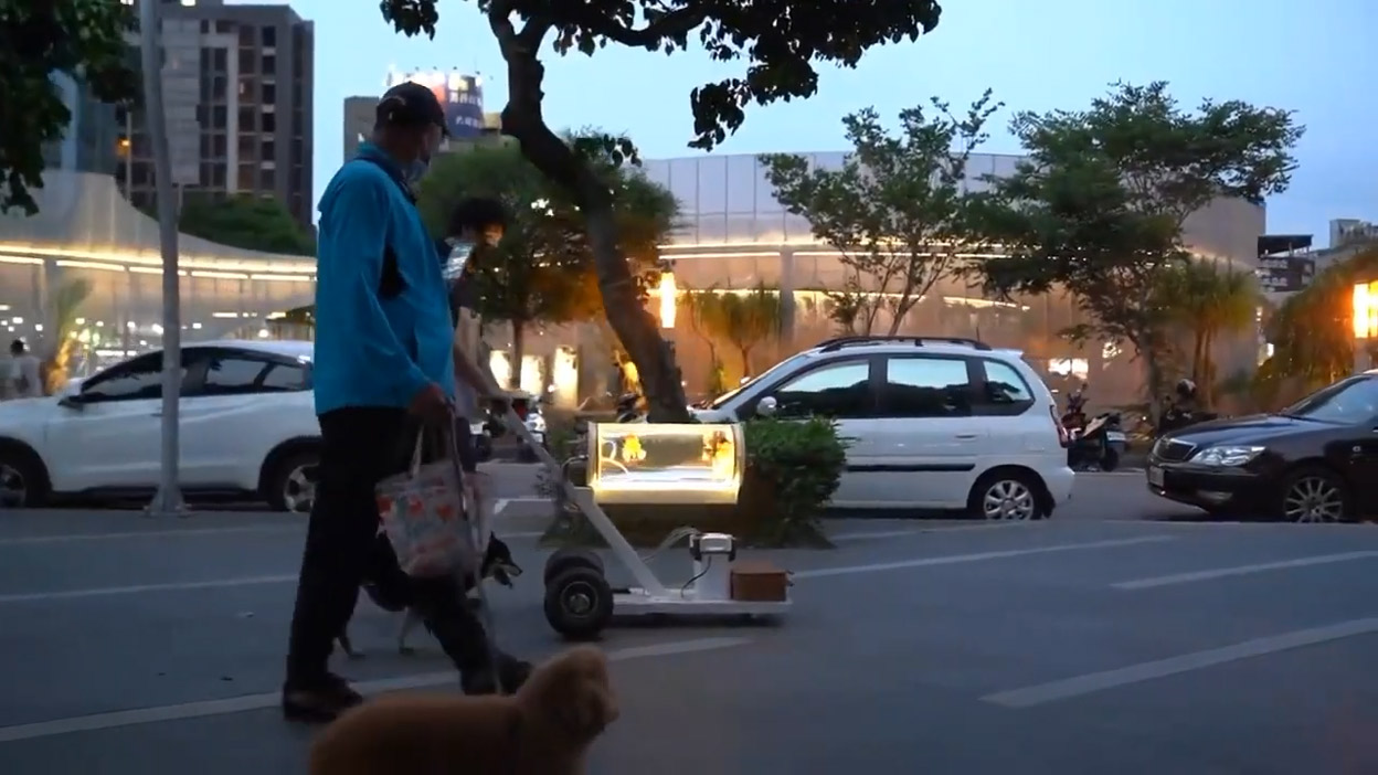 YouTuber Builds a Custom Fish Tank Pram for His Pet Goldfish – Your ...